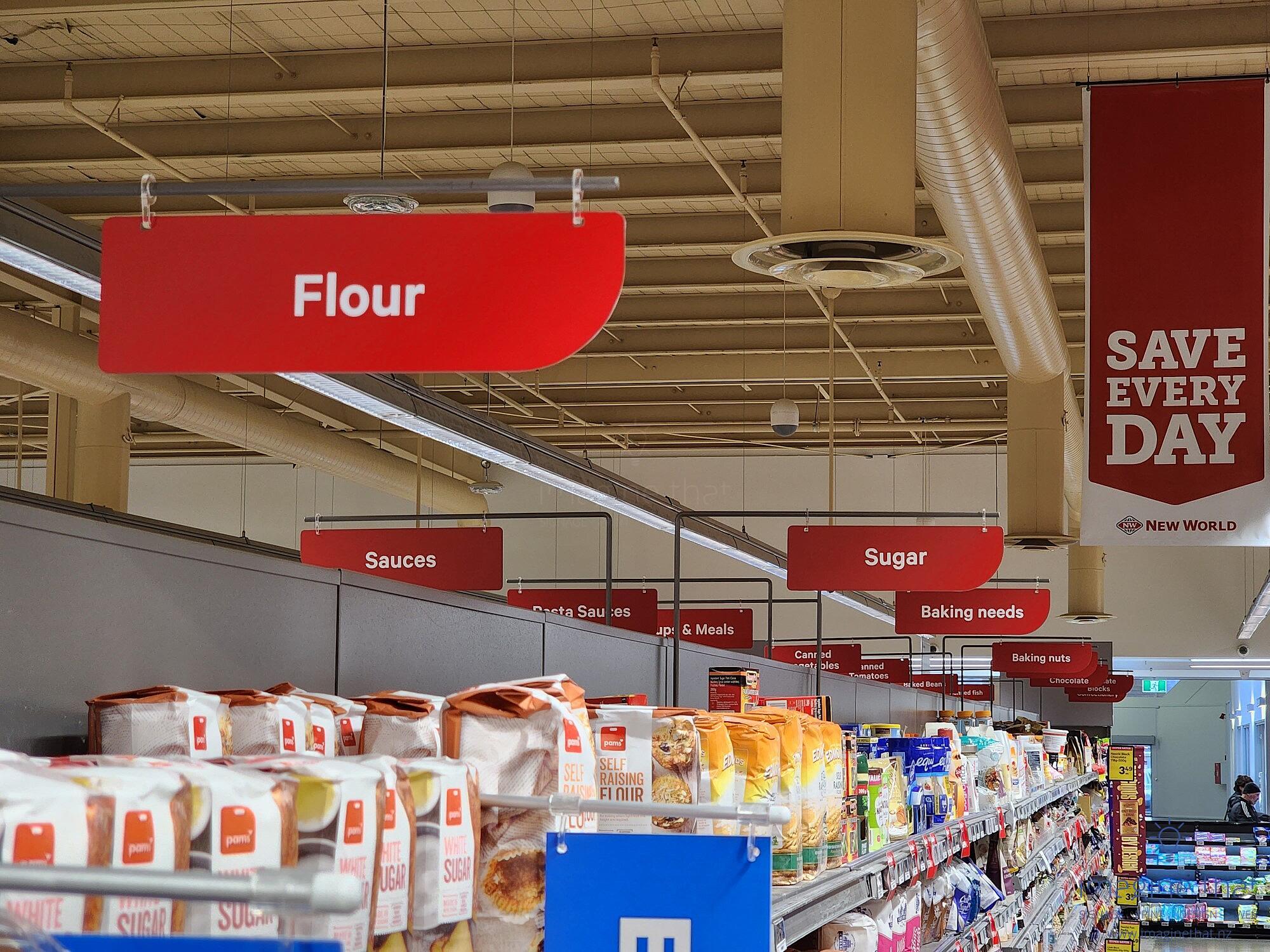 Aisle and Checkout Signage | New World | New Zealand