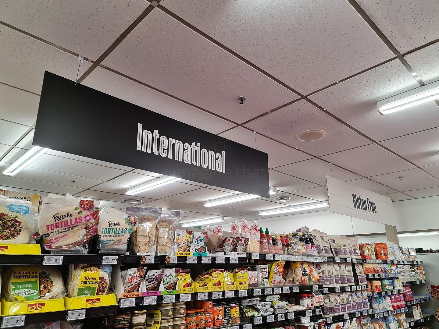 Aisle and Checkout Signage | New World | New Zealand