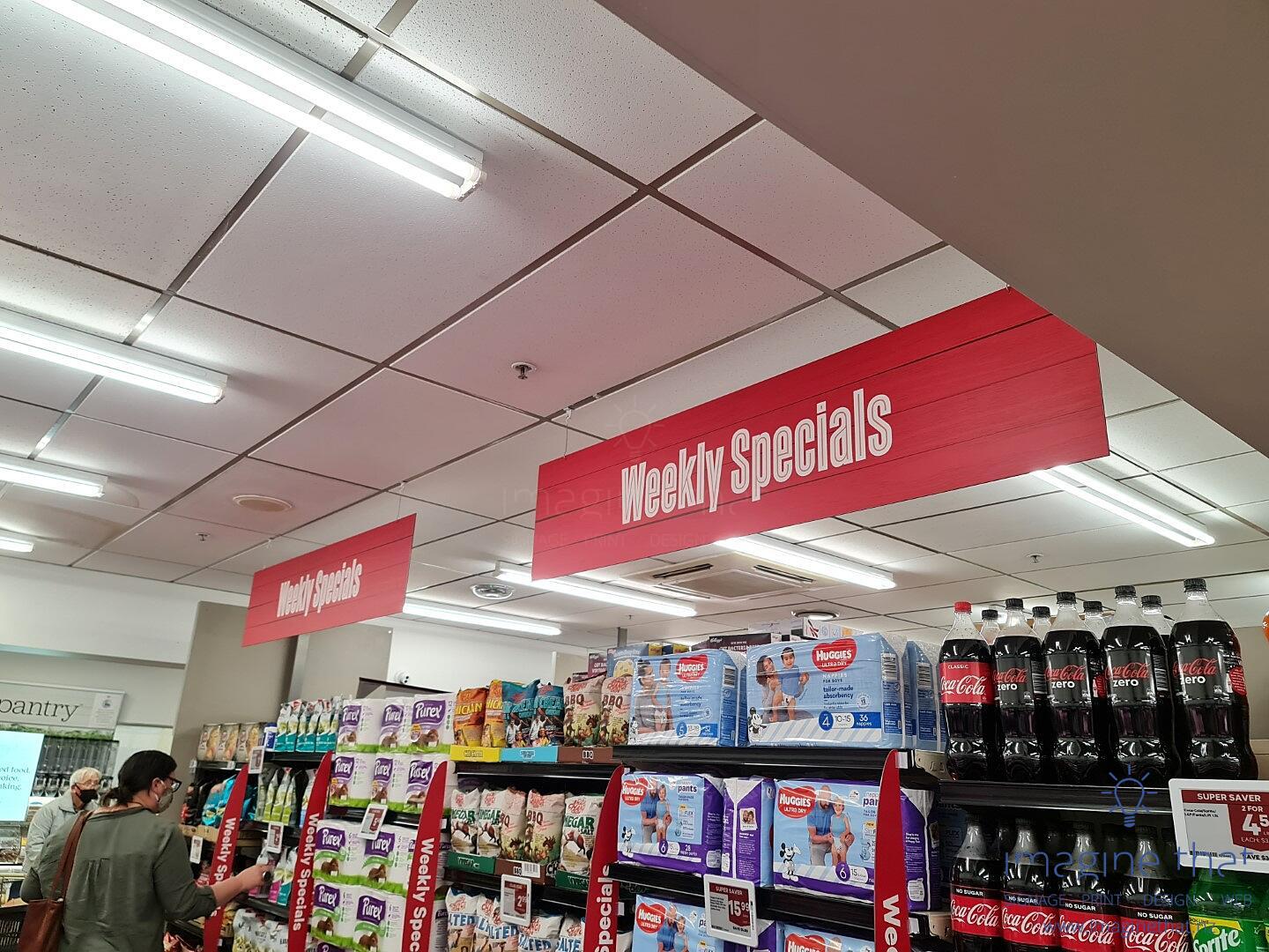 Aisle and Checkout Signage | New World | New Zealand