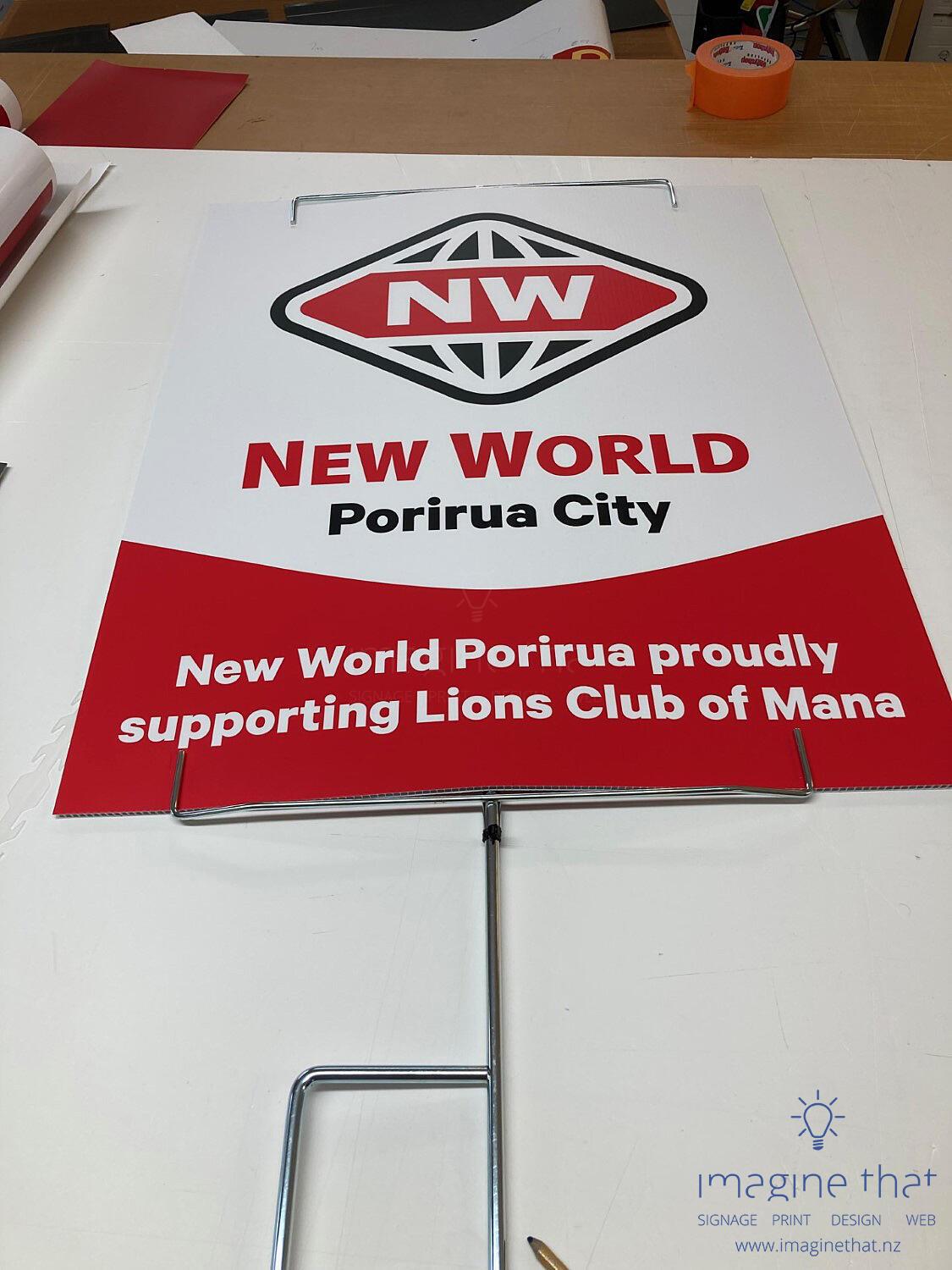 Promotional Signage | New World | New Zealand