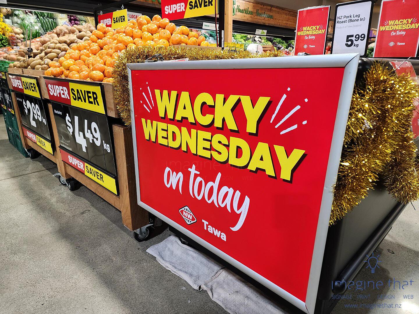 Promotional Signage | New World | New Zealand